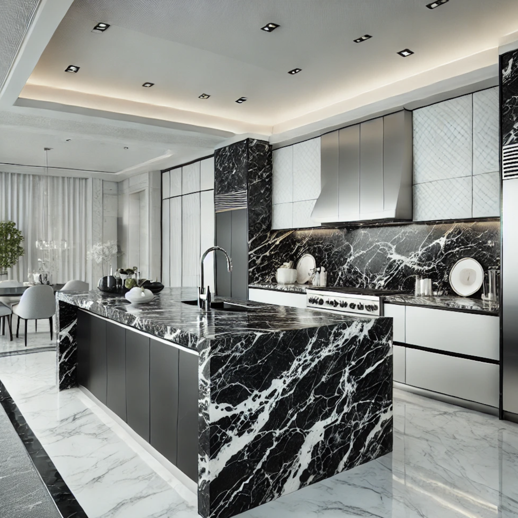 The Timeless Elegance of Notorious Calacatta Black: Transforming Spaces ...
